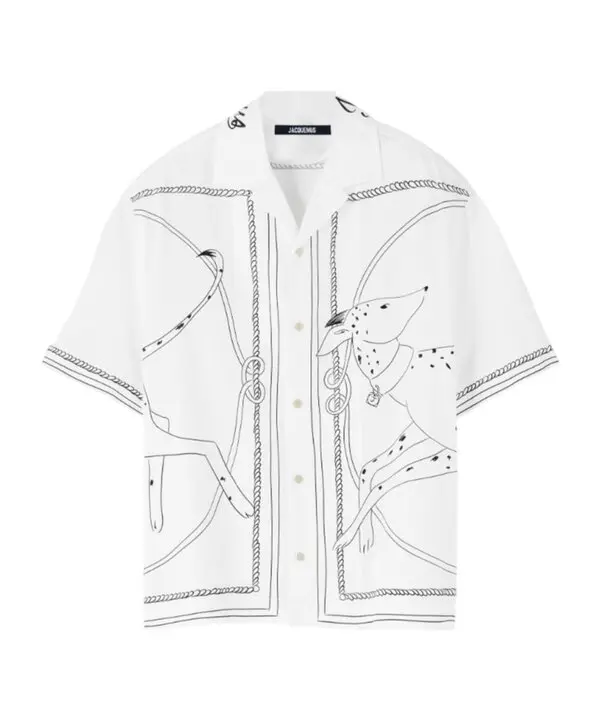 Jacquemus The Jean Short-sleeve Shirt - White