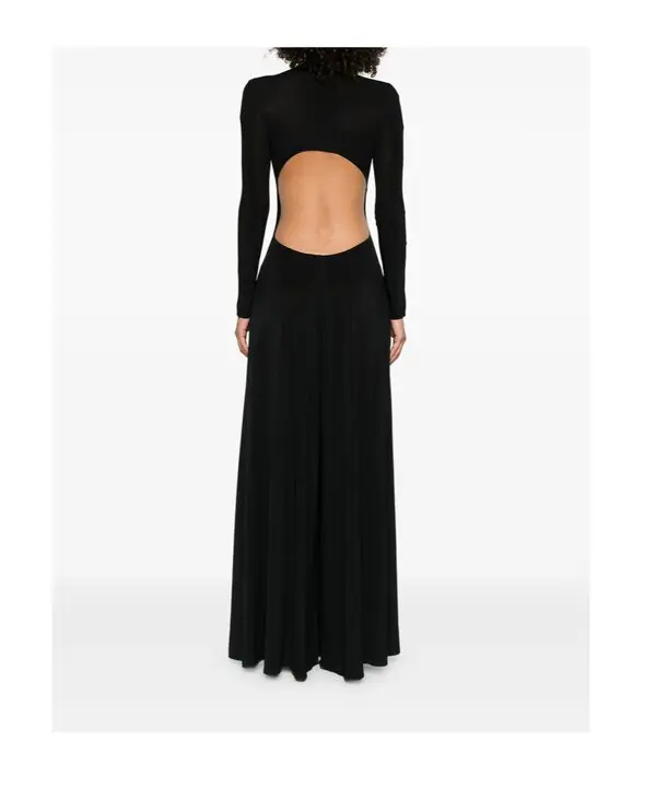 Alaïa Cut-out Long Sleeve Maxi Dress