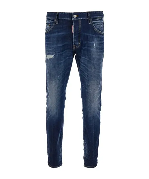 Dsquared2 Distressed Logo Tag Jeans