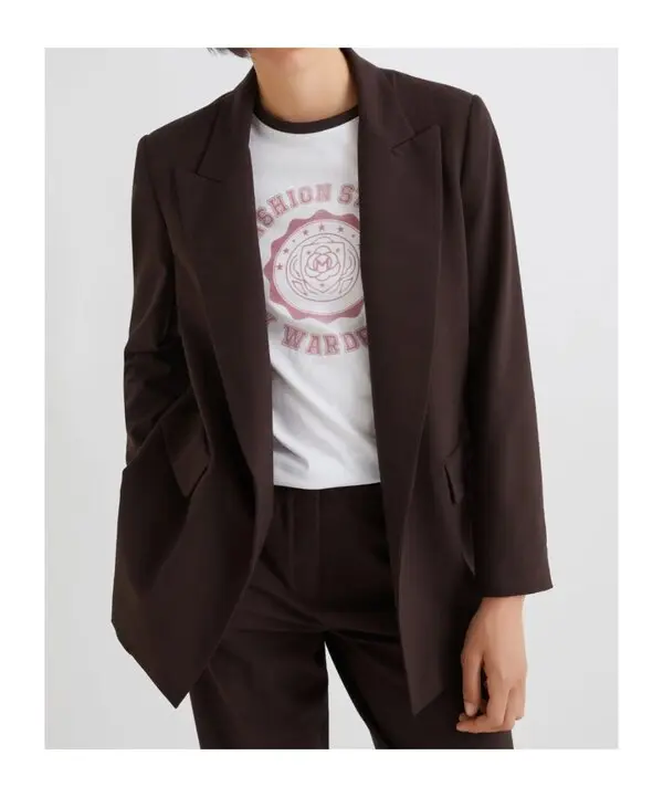 Marella Stretch Blazer With Notched Lapel