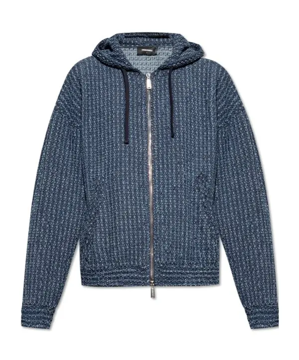 Dsquared2 Hooded Zip-up Jacket With Drawstring