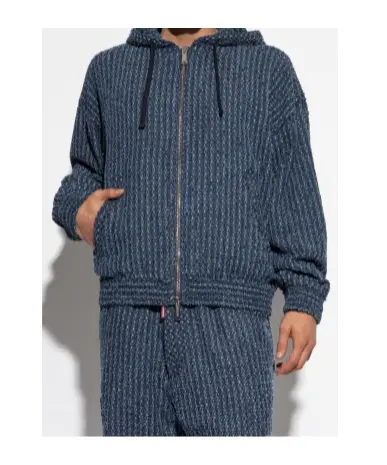 Dsquared2 Hooded Zip-up Jacket With Drawstring