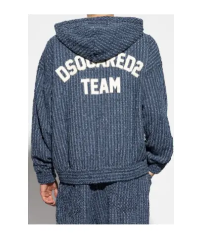 Dsquared2 Hooded Zip-up Jacket With Drawstring