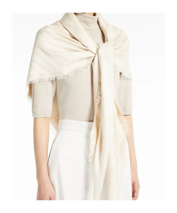 Max Mara Frayed Edge Scarf