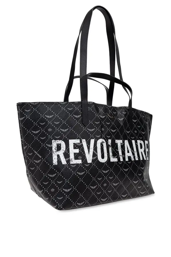 Zadig&Voltaire Logo Print Tote Bag - Black