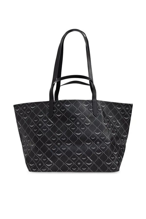 Zadig&Voltaire Logo Print Tote Bag - Black