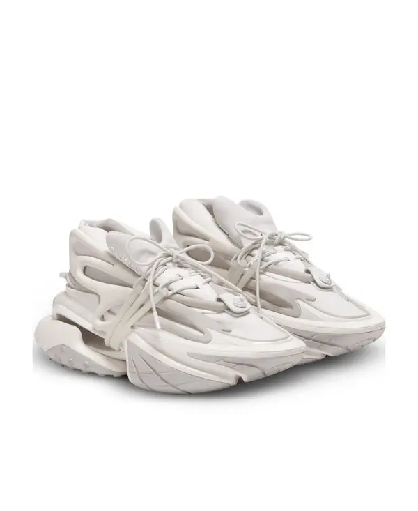 Balmain Unicorn Lace-up Sneakers - White