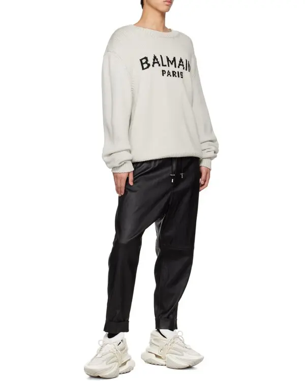 Balmain Unicorn Lace-up Sneakers - White