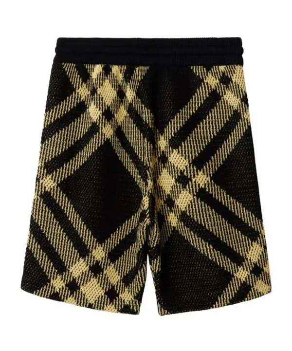 Burberry Check-print Knitted Shorts