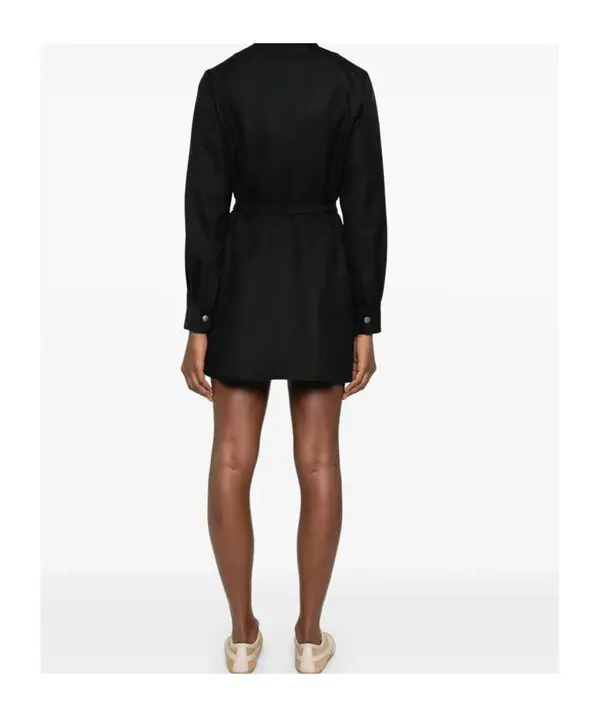 A.p.c. Belted Mini Shirt Dress
