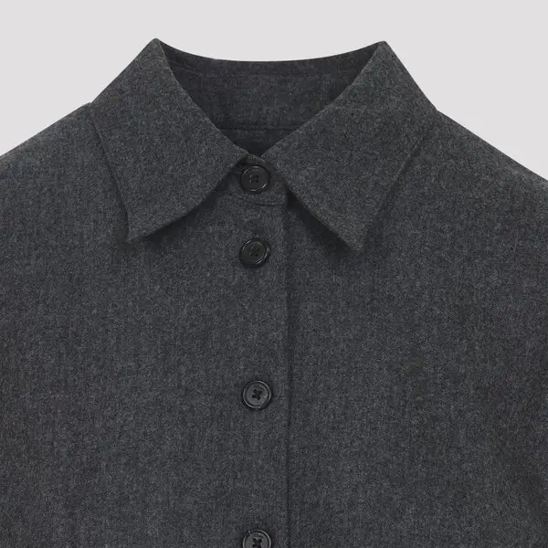 Khaite Long-sleeved Buttoned Shirt With Lapel Collar