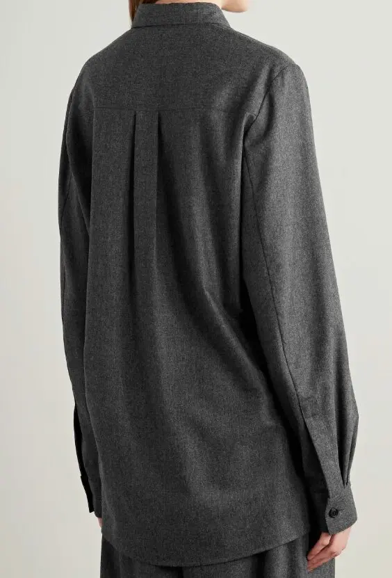 Khaite Long-sleeved Buttoned Shirt With Lapel Collar