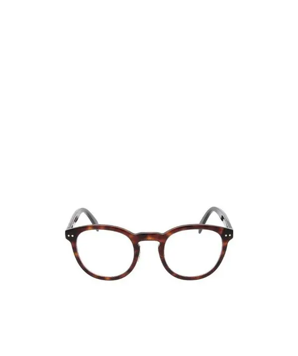 Celine Removable Lens Round Frame Sunglasses - Brown