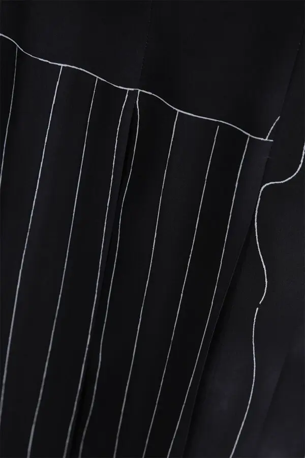 Prada Logo Printed Unlined Midi Dress - Black