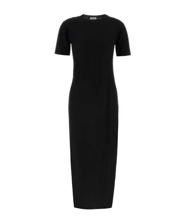 Saint Laurent Long Knitted Crewneck Dress