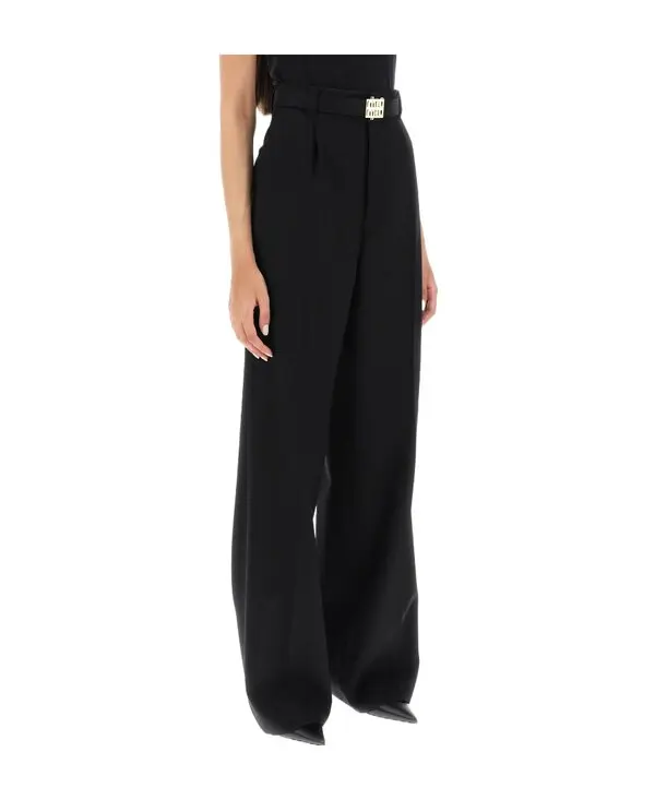 Miu Miu Belted Wool Trousers