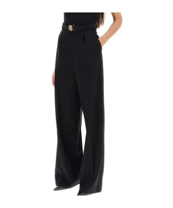 Miu Miu Belted Wool Trousers