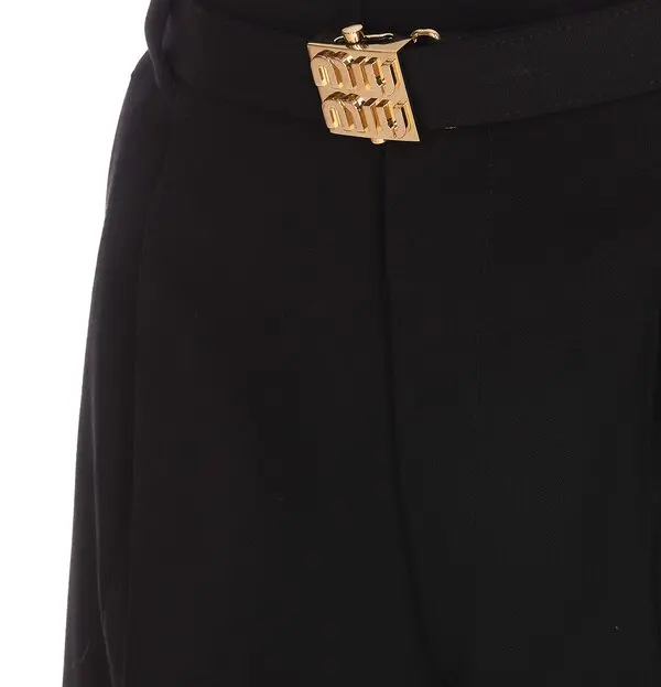 Miu Miu Belted Wool Trousers