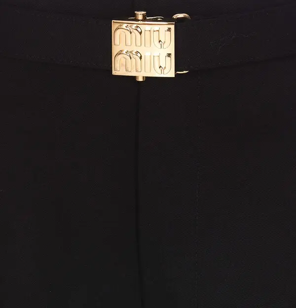 Miu Miu Belted Wool Trousers
