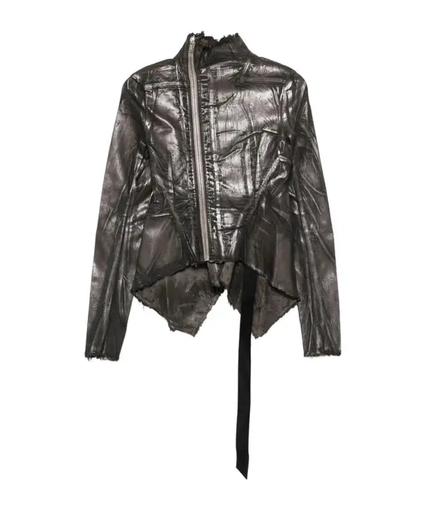 Rick Owens High-neck Zip Jacket - Black