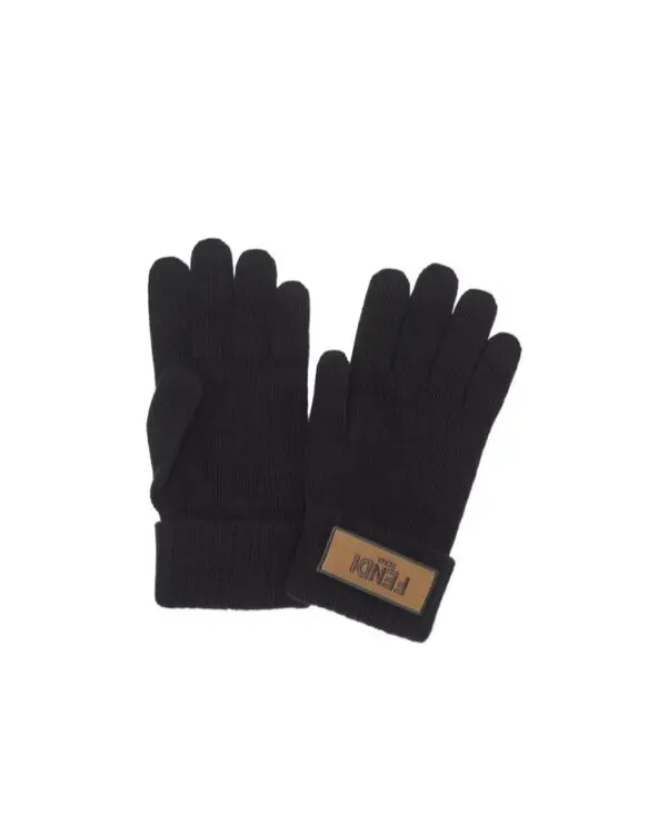Fendi Knitted Gloves - Black