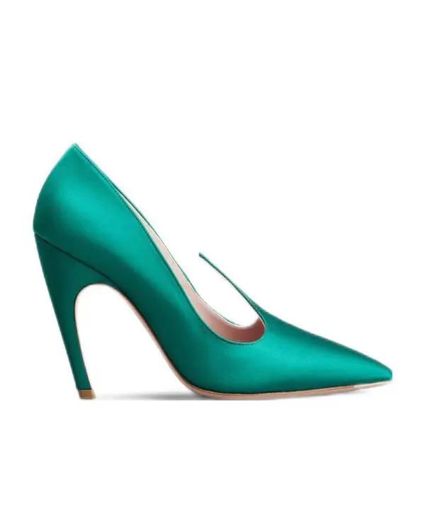 ROGER VIVIER Choc Love Vivier Satin Pumps
