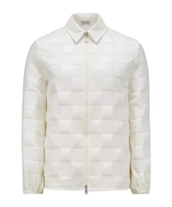 Moncler Zip-up Quilted Jacket With Lapel