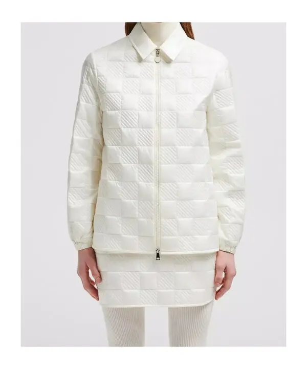 Moncler Zip-up Quilted Jacket With Lapel