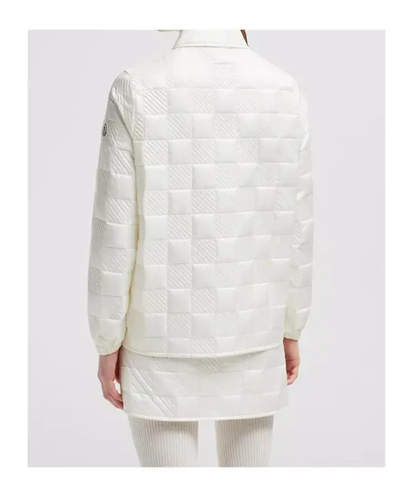 Moncler Zip-up Quilted Jacket With Lapel