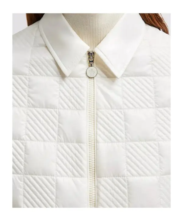 Moncler Zip-up Quilted Jacket With Lapel