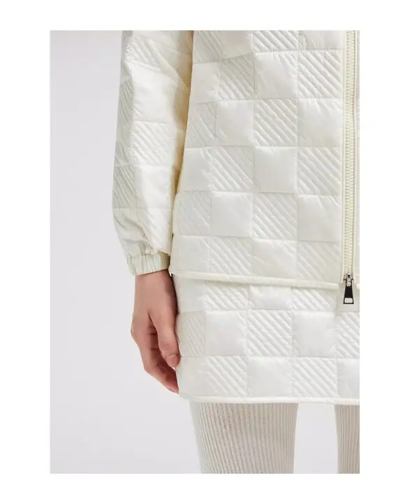 Moncler Zip-up Quilted Jacket With Lapel