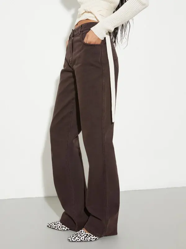 MAXCO. Straight Leg Cotton-drill Trousers