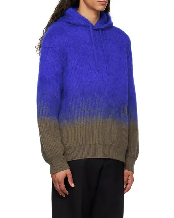 Burberry Two-toned Logo Intarsia-knit Hooded Jumper