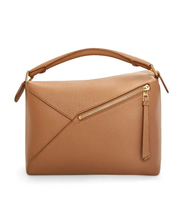 Loewe Puzzle Bag In Soft Grained Calfskin - Brown