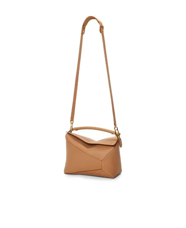 Loewe Puzzle Bag In Soft Grained Calfskin - Brown