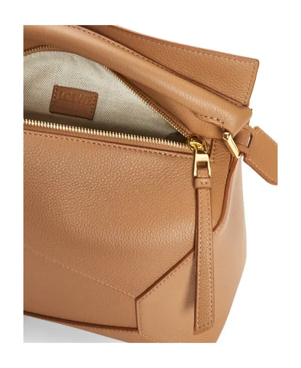Loewe Puzzle Bag In Soft Grained Calfskin - Brown