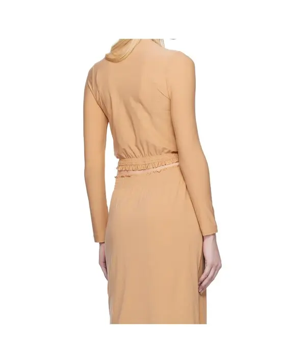 SHUSHU/TONG Fitted Cardigan With Ruffled Hem