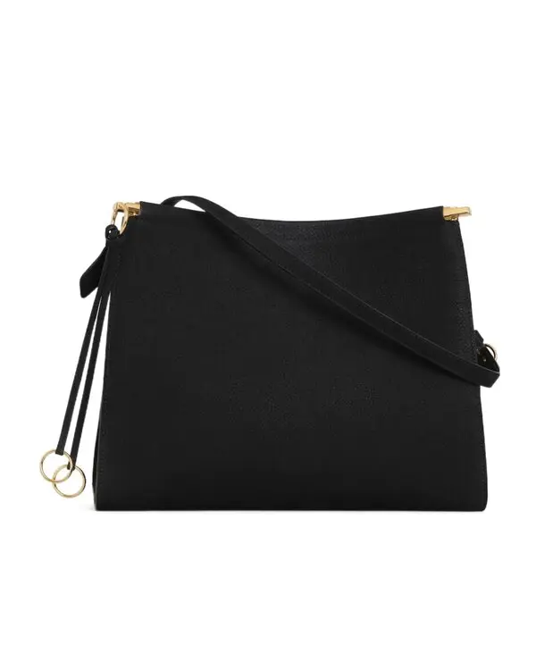 Alaïa Le Click Medium Square Bag In Nubuck - Black