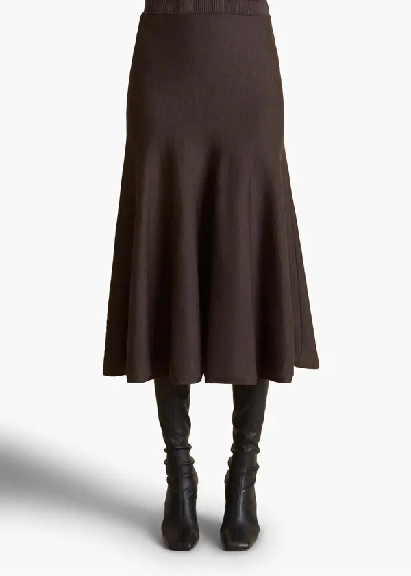 Khaite Mayu Knitted Skirt