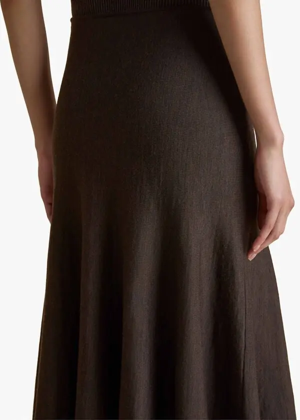 Khaite Mayu Knitted Skirt