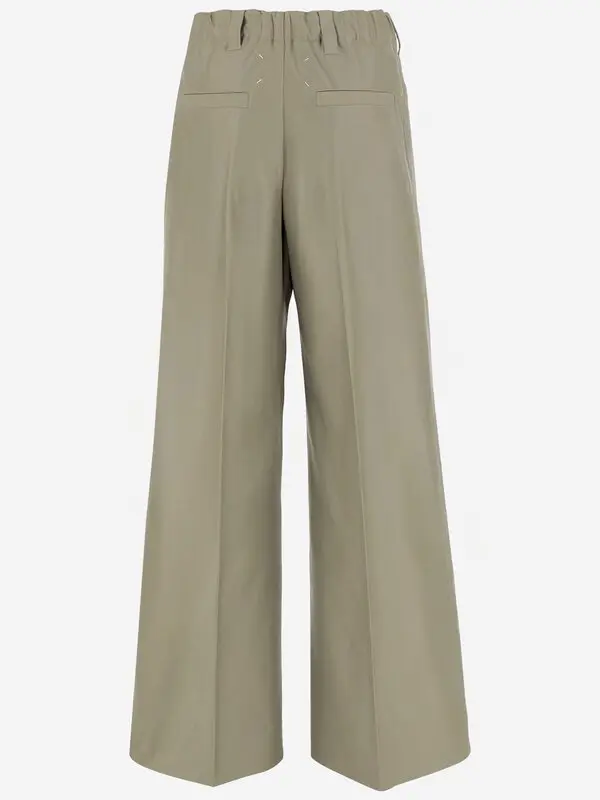 MAISON MARGIELA Wide-leg Pleated Trousers