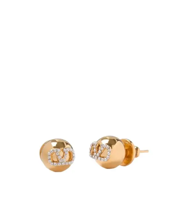 Valentino Garavani Vlogo Signature Stud Earrings - Gold