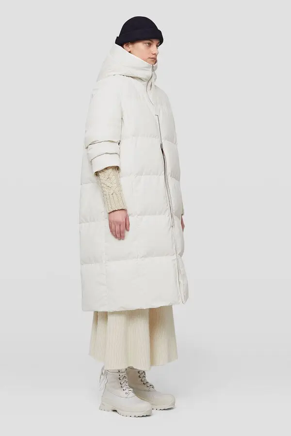 JIL SANDER Quilted Down Coat - White