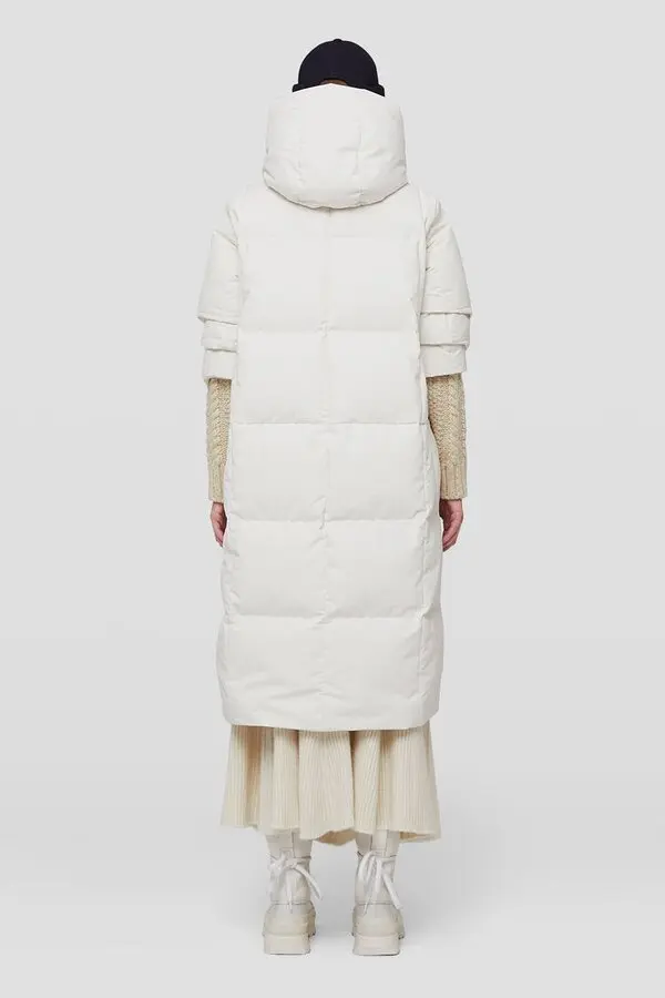 JIL SANDER Quilted Down Coat - White