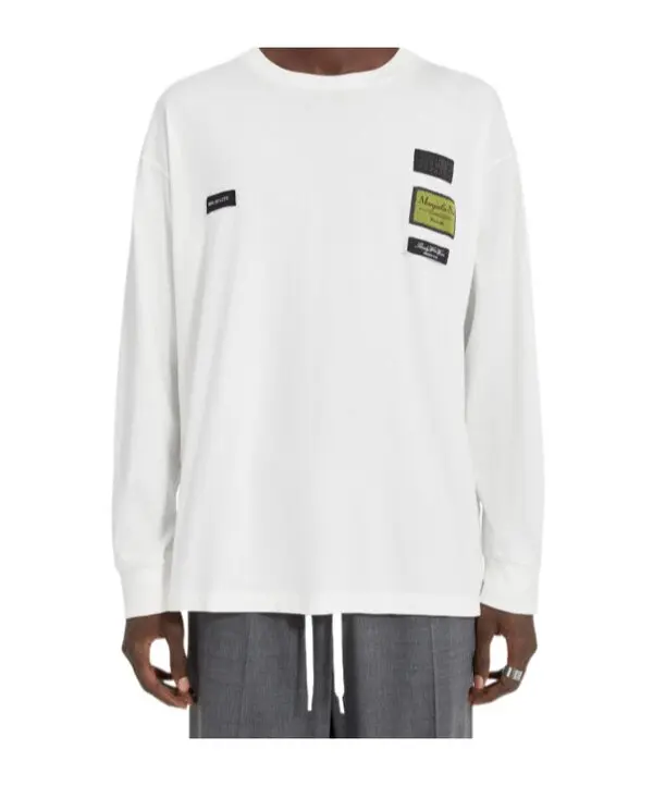 MAISON MARGIELA Logo Patch Crewneck T-shirt