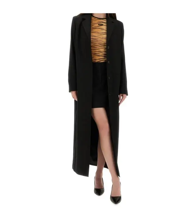 Moschino Long Tailored Buttoned Coat