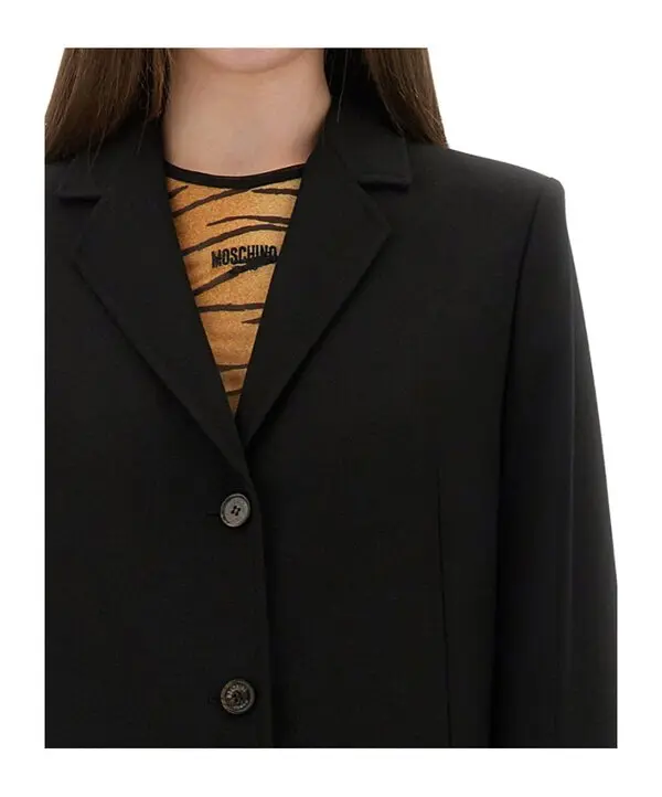 Moschino Long Tailored Buttoned Coat