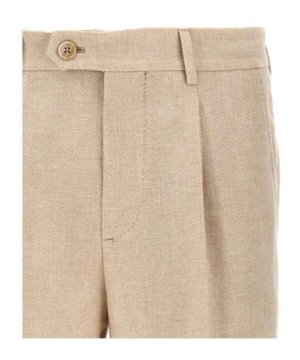Brunello Cucinelli Tailored Pleated Trousers - Nude