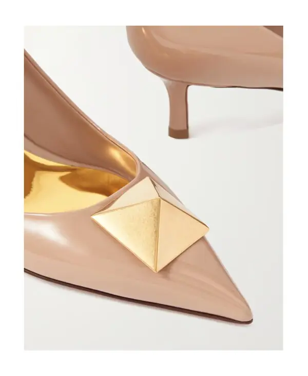 Valentino Garavani One Stud 60mm Patent Leather Pumps