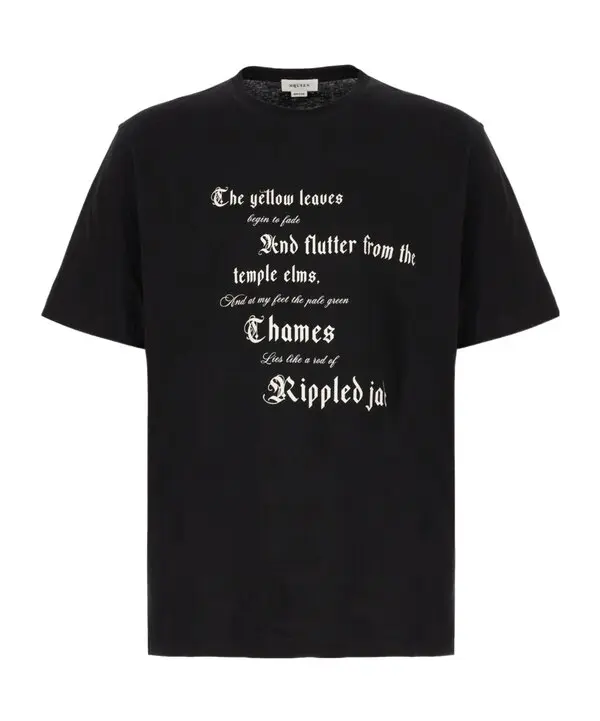 Alexander McQueen Text-printed Crewneck T-shirt